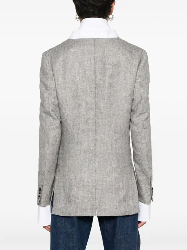BETTTER X Zegna Collarless V-neck Blazer
