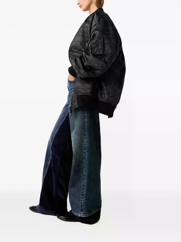 Stella McCartney Tiger-print Bomber Jacket - Black