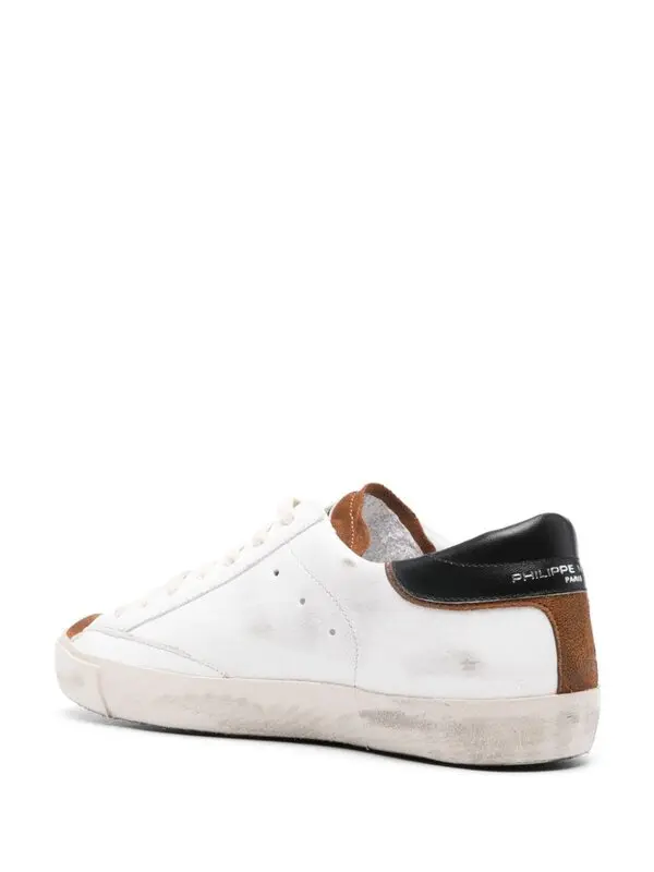 Philippe Model Prsx Leather Sneakers - White