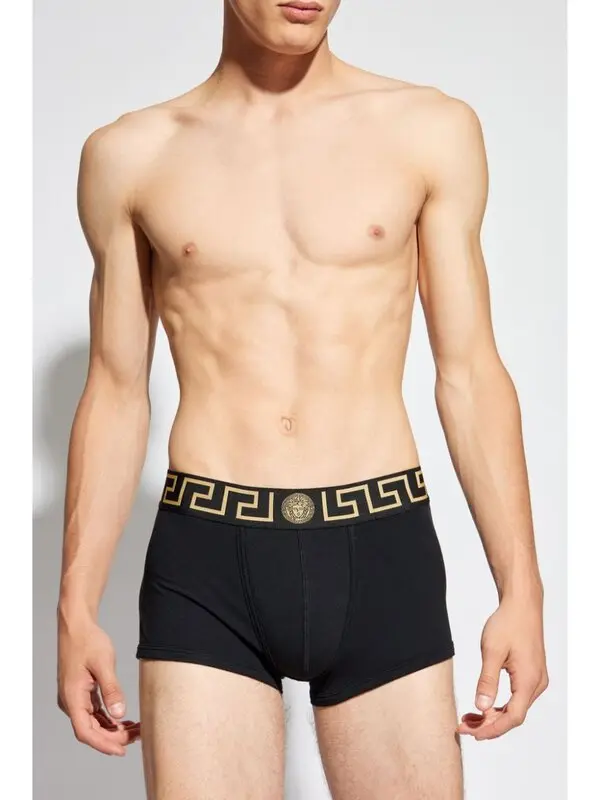 Versace Greca Medusa Head Boxers - Black