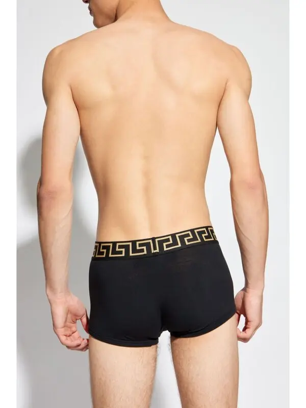 Versace Greca Medusa Head Boxers - Black