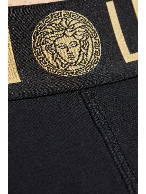 Versace Greca Medusa Head Boxers - Black