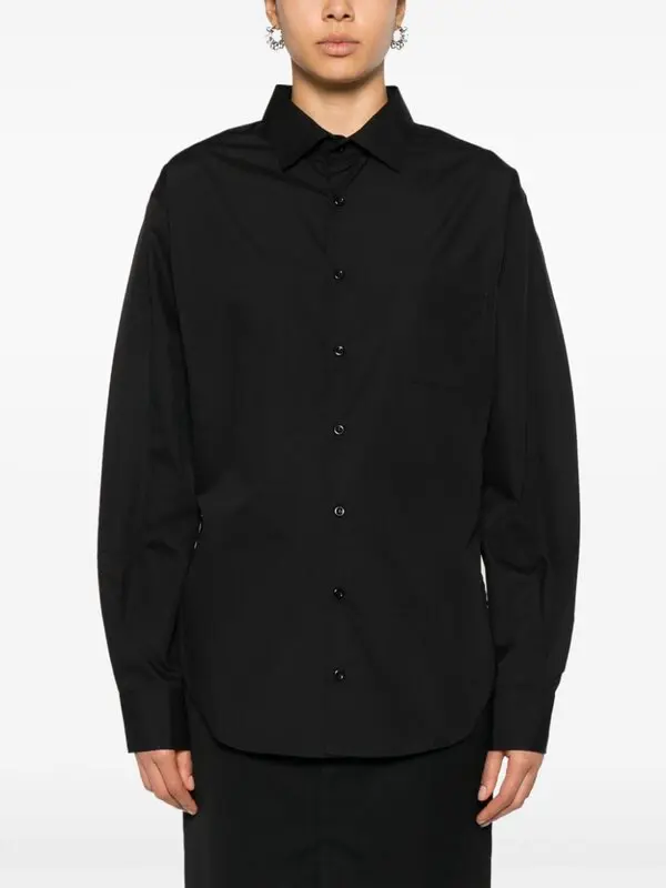 BETTTER Asymmetric Poplin Shirt