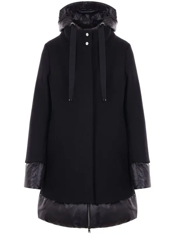 Herno A-line Lightweight Coat - Black