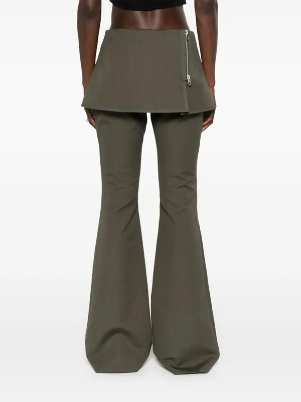 COURREGES Layered-skirt Bootcut Trousers