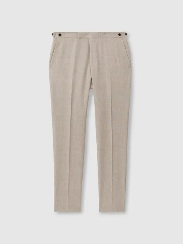 REISS Elliot Checked Trousers