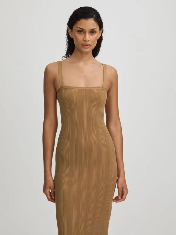 Good American Plisse Maxi Dress