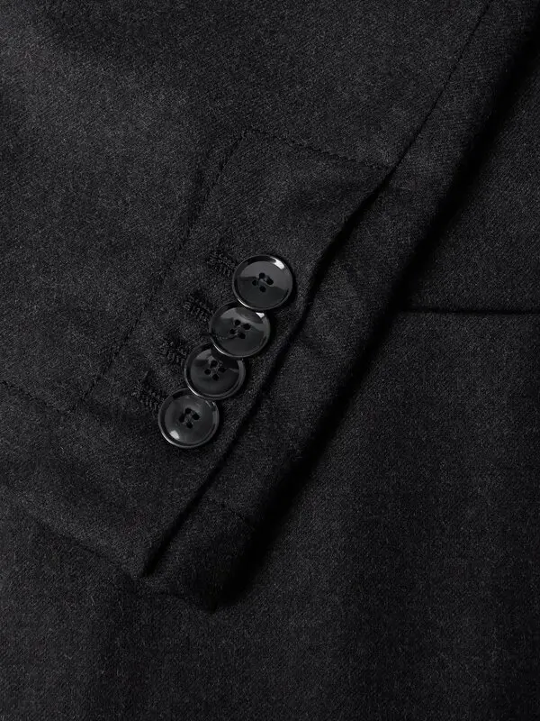 Barena Venezia Borgo Stretch-wool Flannel Suit Jacket - Black