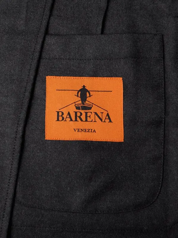 Barena Venezia Borgo Stretch-wool Flannel Suit Jacket - Black