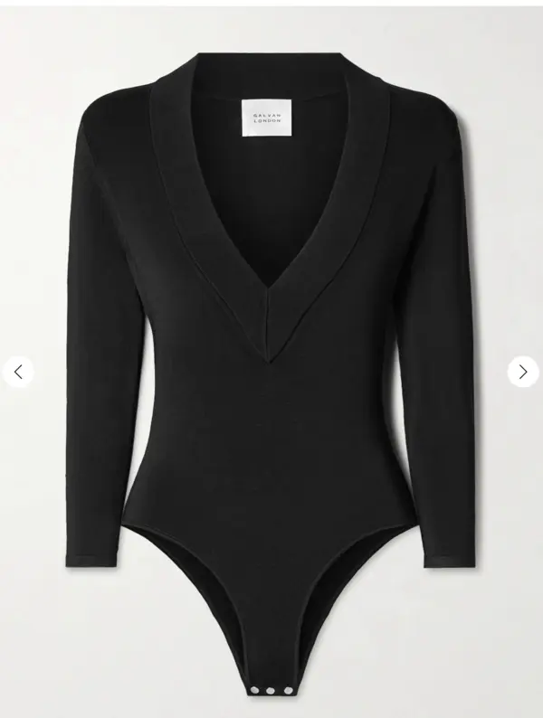 Galvan Sasha Stretch-knit Bodysuit
