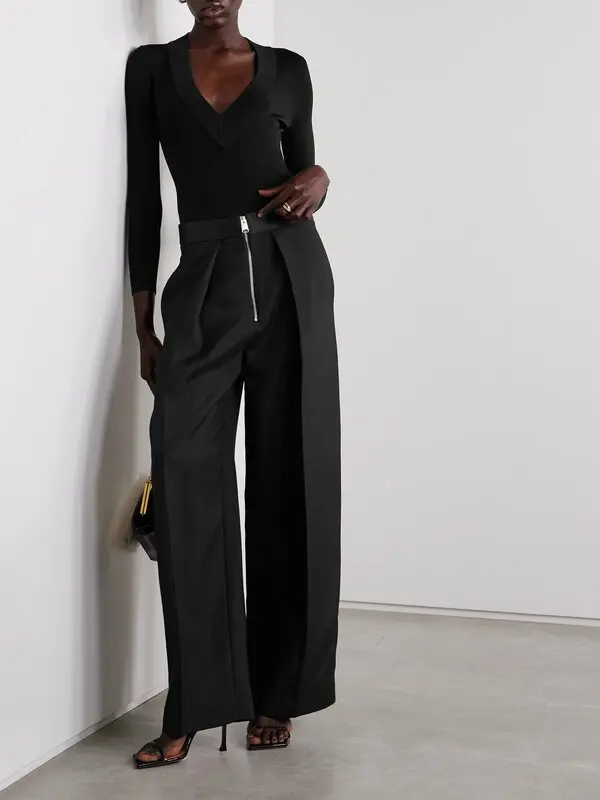 Galvan Sasha Stretch-knit Bodysuit