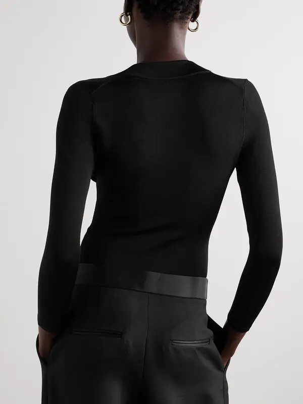 Galvan Sasha Stretch-knit Bodysuit