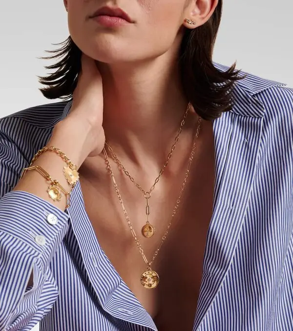 FOUNDRAE Strength 18kt Yellow Pendant Necklace With Diamond