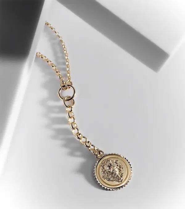 FOUNDRAE 18kt Yellow Diamond Pendant Necklace