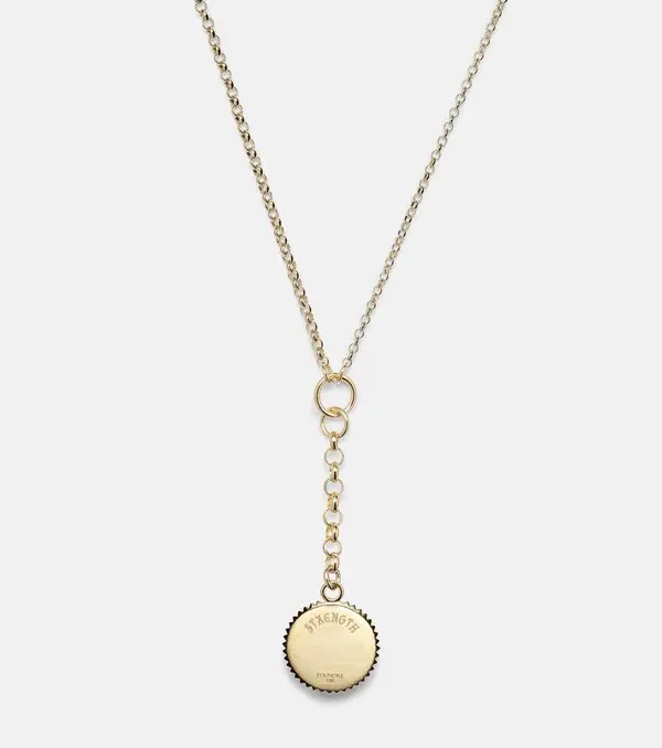 FOUNDRAE 18kt Yellow Diamond Pendant Necklace