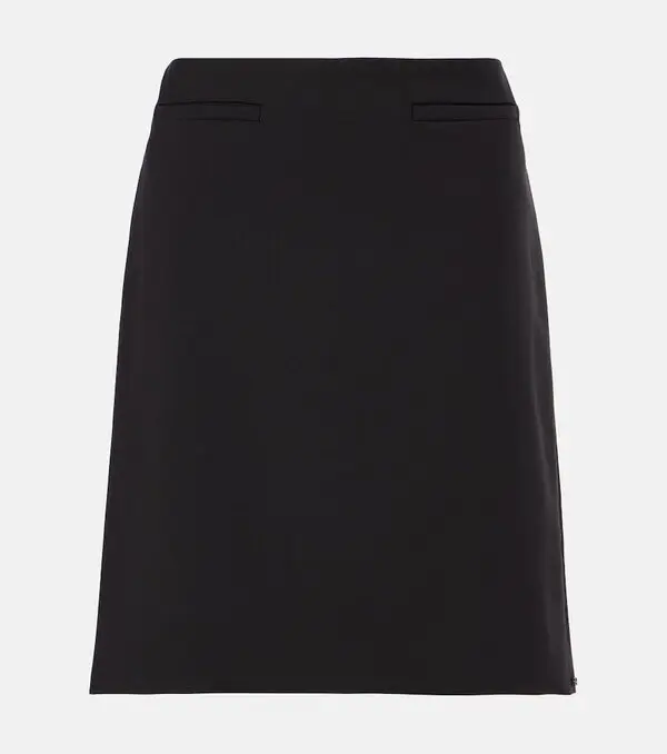 Sportmax Luigia Virgin Wool Miniskirt - Black