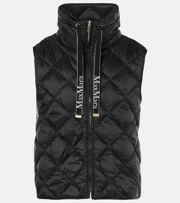 Max Mara The Cube Tregic Quilted Down Vest - Black