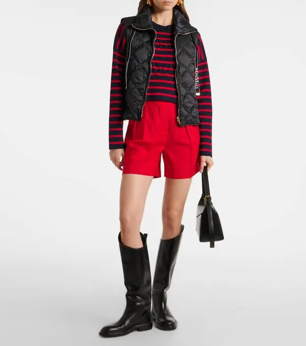 Max Mara The Cube Tregic Quilted Down Vest - Black
