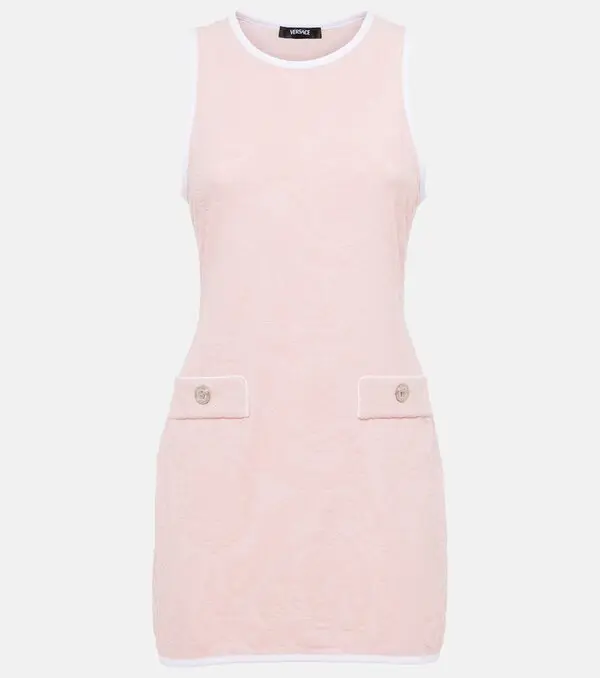 Versace Debossed Minidress - Pink