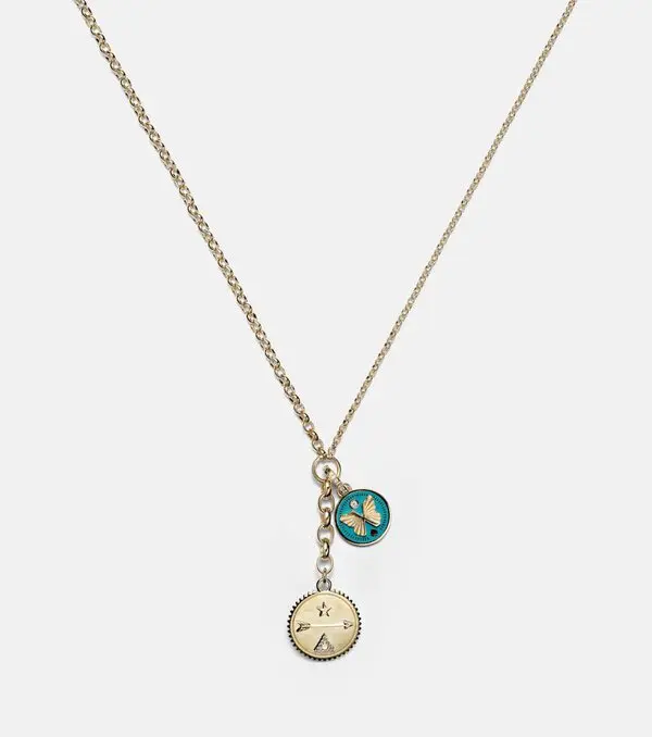 FOUNDRAE Dream & Reverie 18kt Charm Necklace With Diamonds