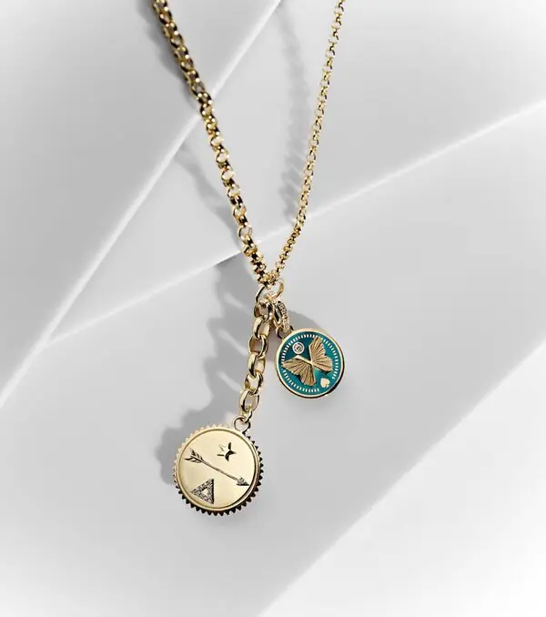 FOUNDRAE Dream & Reverie 18kt Charm Necklace With Diamonds
