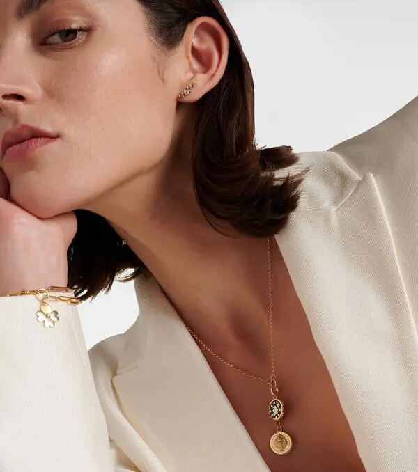 FOUNDRAE Strength Resilience 18kt Chain Necklace With Diamonds