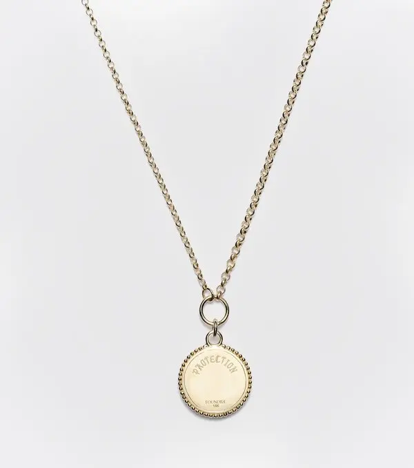 FOUNDRAE 18kt Yellow Diamond Protection Necklace