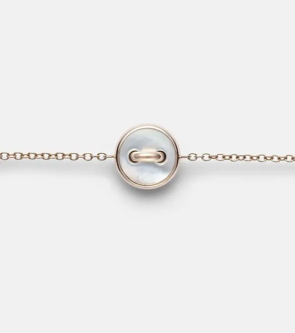 Pomellato 18kt Rose Malachite, Mother Of Pearl, And Diamond Bracelet - Gold