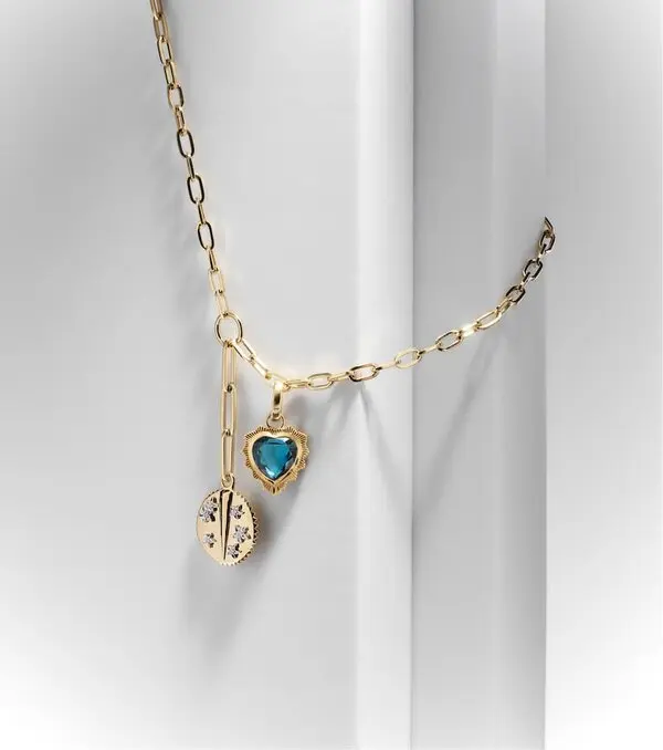 FOUNDRAE Resilience & True Love 18kt Charm Necklace