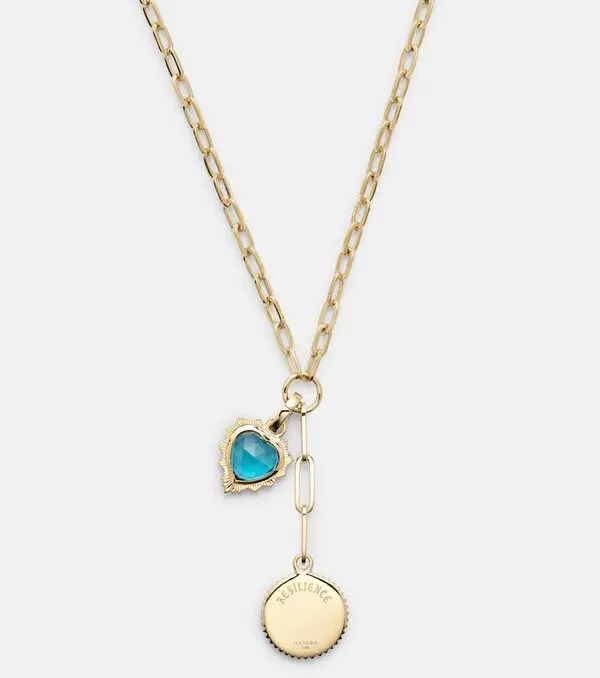 FOUNDRAE Resilience & True Love 18kt Charm Necklace