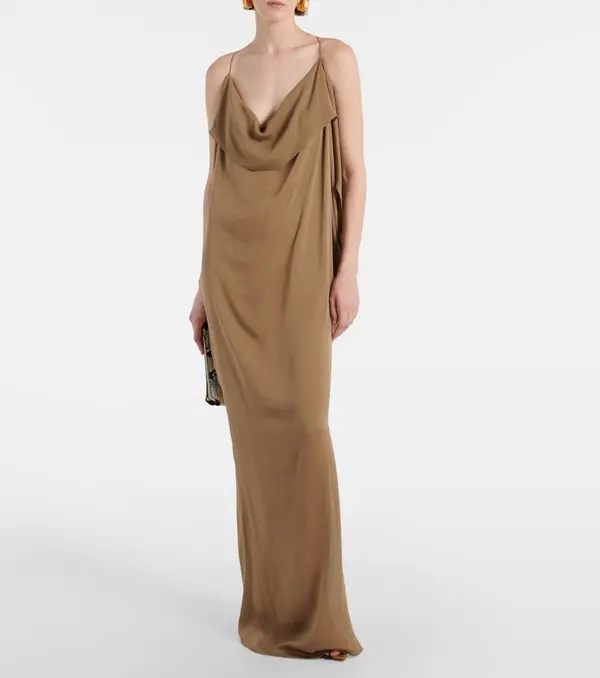 Khaite Dandora Draped Gown