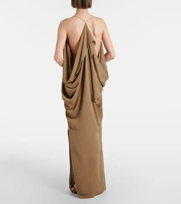 Khaite Dandora Draped Gown
