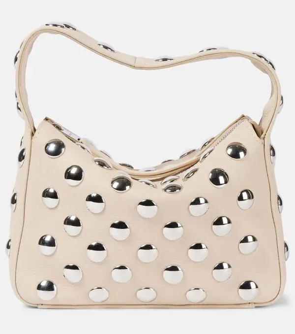 Khaite Elena Small Studded Leather Tote