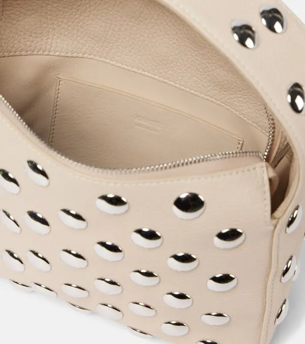 Khaite Elena Small Studded Leather Tote