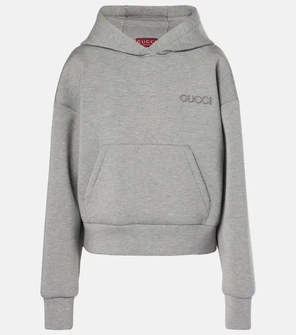 Gucci Jersey Hoodie - Grey