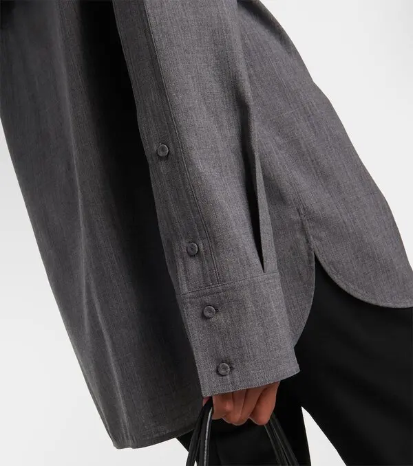 JIL SANDER Belted Wool Shirt