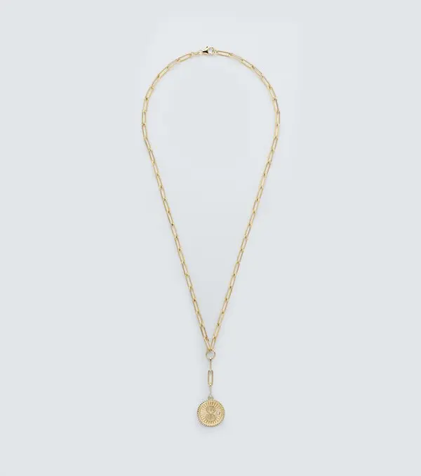 FOUNDRAE Karma Diamond Chain Necklace - Gold