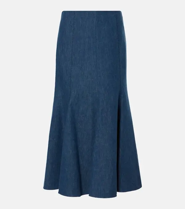 Gabriela Hearst Amy Flared Midi Skirt