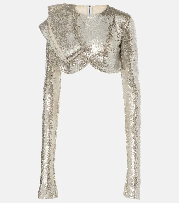 Maticevski Sequined Crop Top