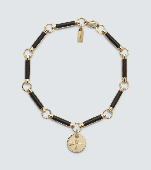 FOUNDRAE Dream Onyx Chain Bracelet - Gold