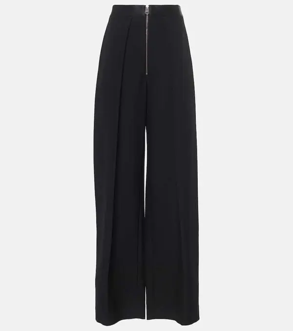 Khaite Marine Wide-leg Trousers - Black
