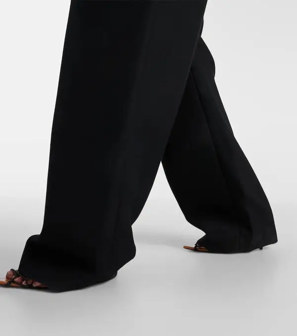 Khaite Marine Wide-leg Trousers - Black