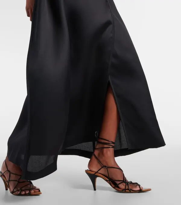 Khaite Mila Silk Maxi Skirt