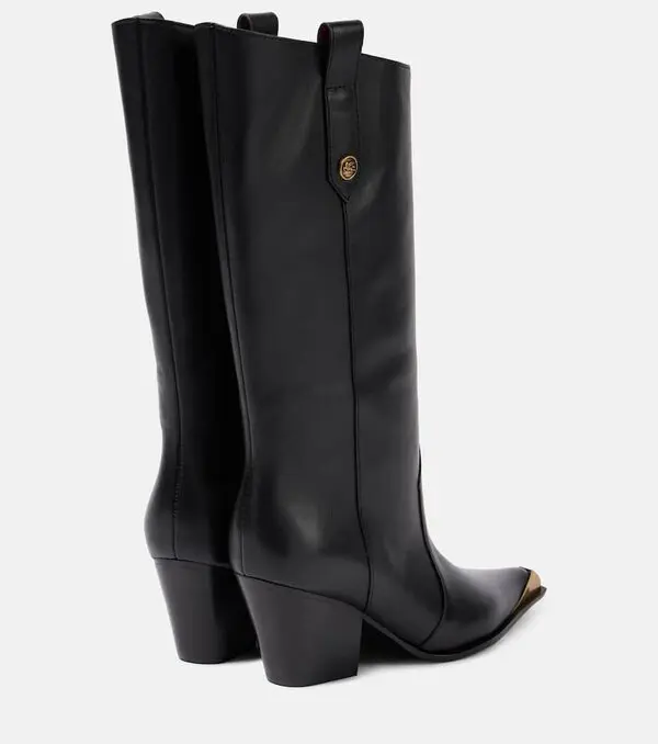Etro Leather Cowboy Boots