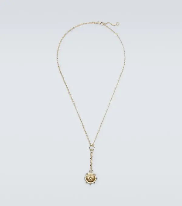 FOUNDRAE 18kt Yellow Diamond Pendant Necklace - Gold