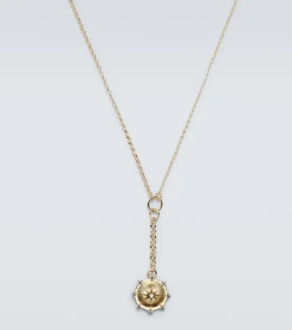 FOUNDRAE 18kt Yellow Diamond Pendant Necklace