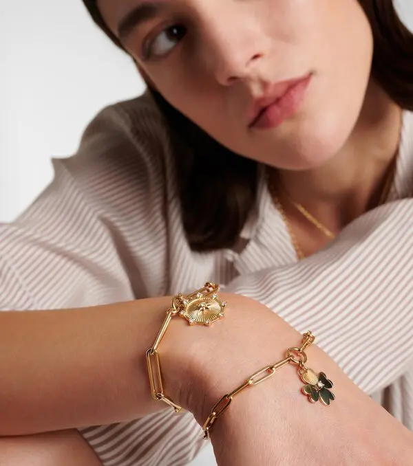 FOUNDRAE Inner Light 18kt Chain Bracelet With Diamonds