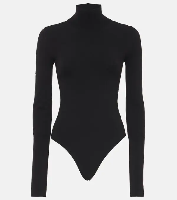 Khaite Thea Wool-blend Bodysuit - Black