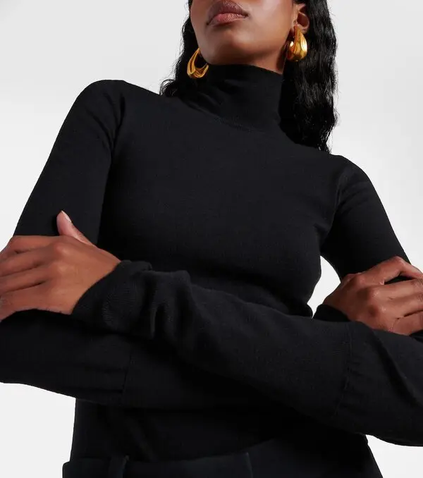 Khaite Thea Wool-blend Bodysuit