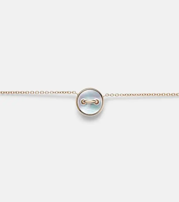 Pomellato 18kt Rose Pendant Necklace With Malachite And Diamonds - Gold